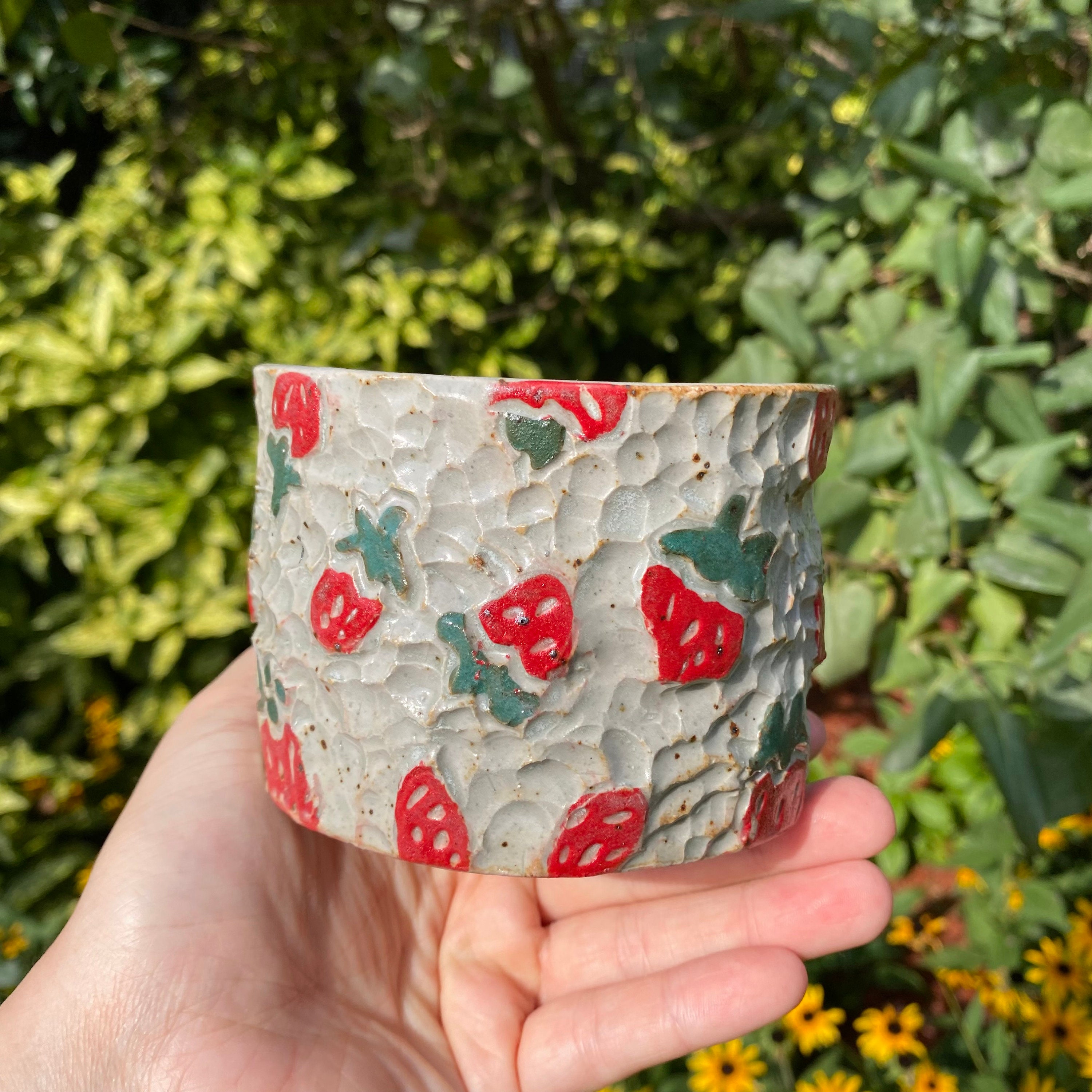 Small Strawberry Planter Strawberry Pottery Strawberry Ceramics - Etsy