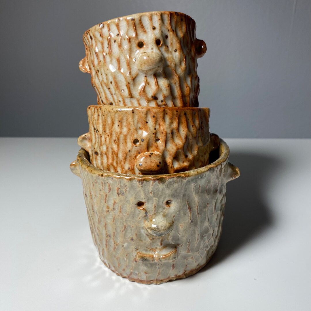 Set of 3 Bear Pots Bear Planters Animal Planters Animal - Etsy