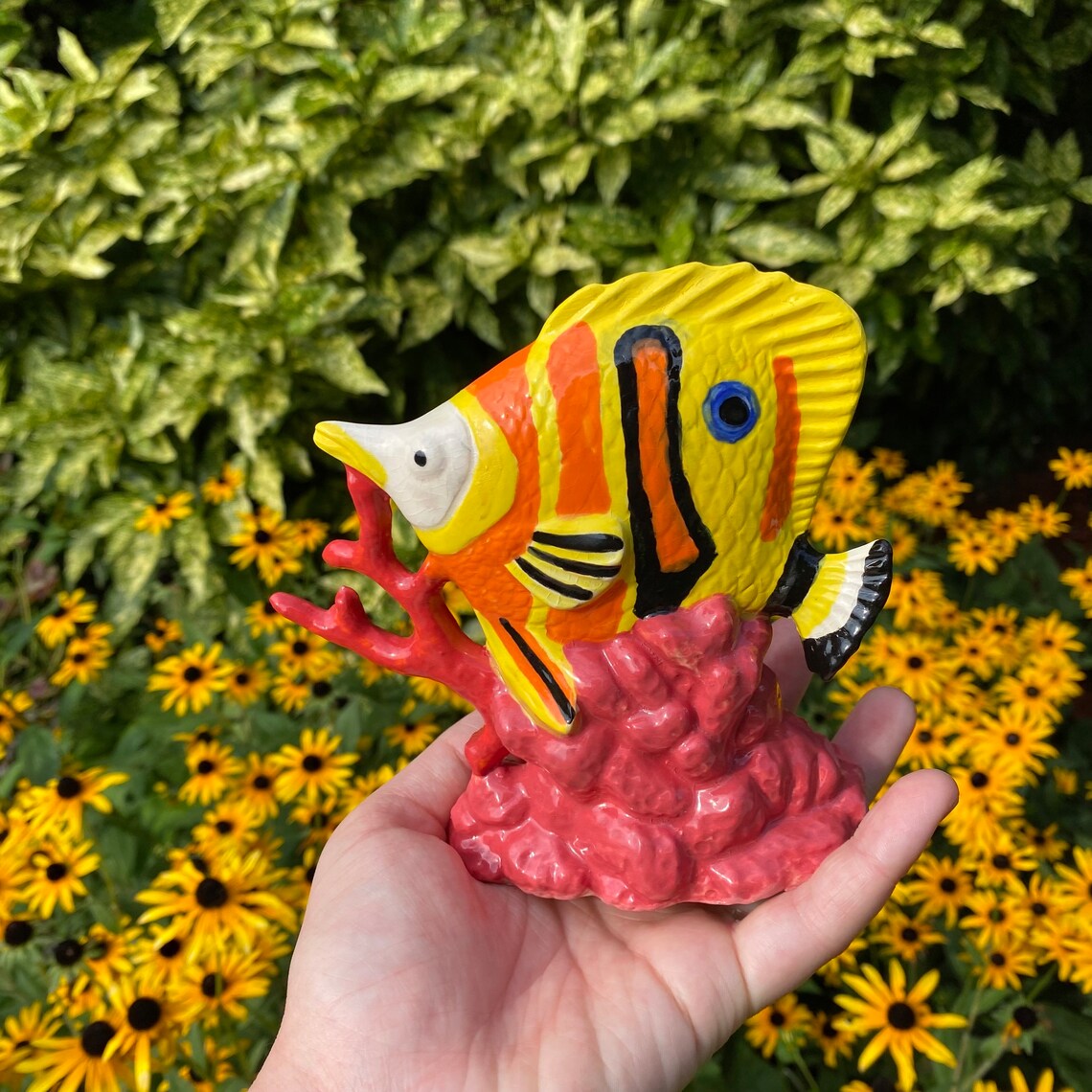 Tropical Fish Decor Colorful Fish Decor Ceramic Fish Decor - Etsy