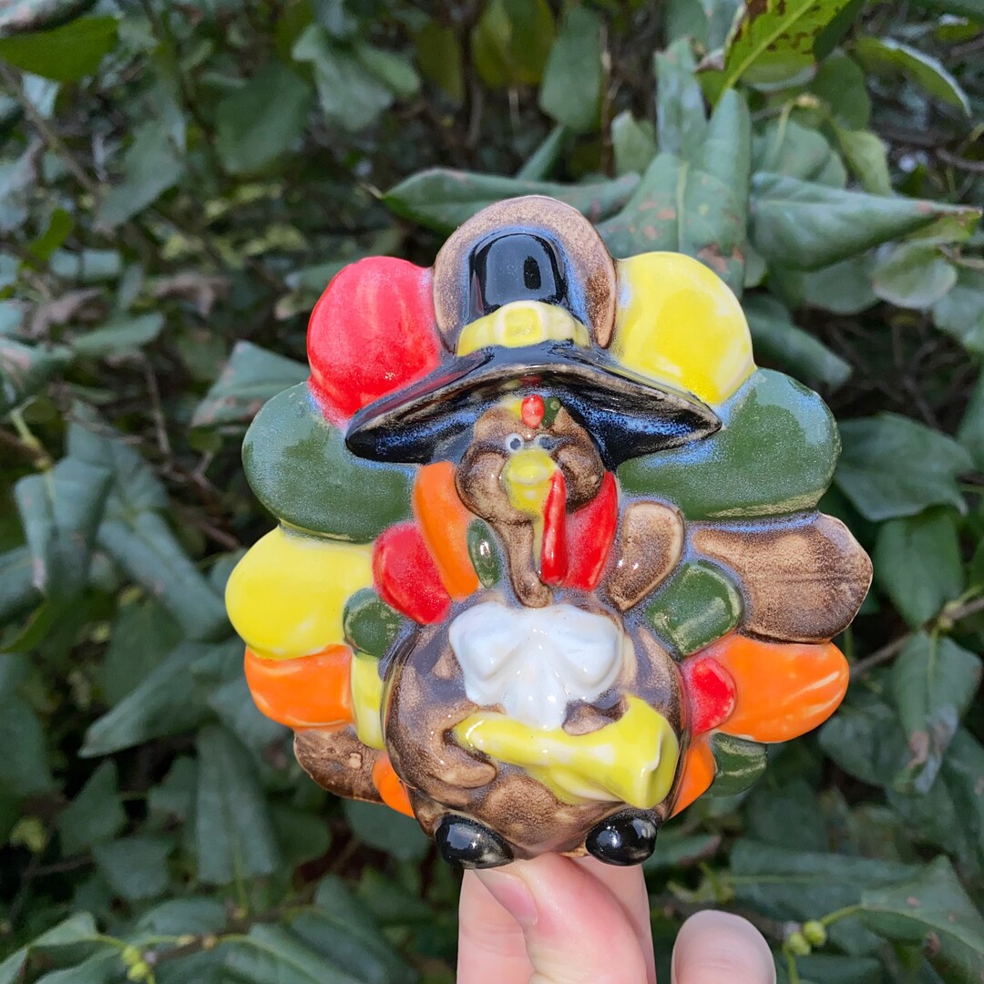 Ceramic Turkey Decor | Thanksgiving Decorations Handmade | Turkey Decor ...