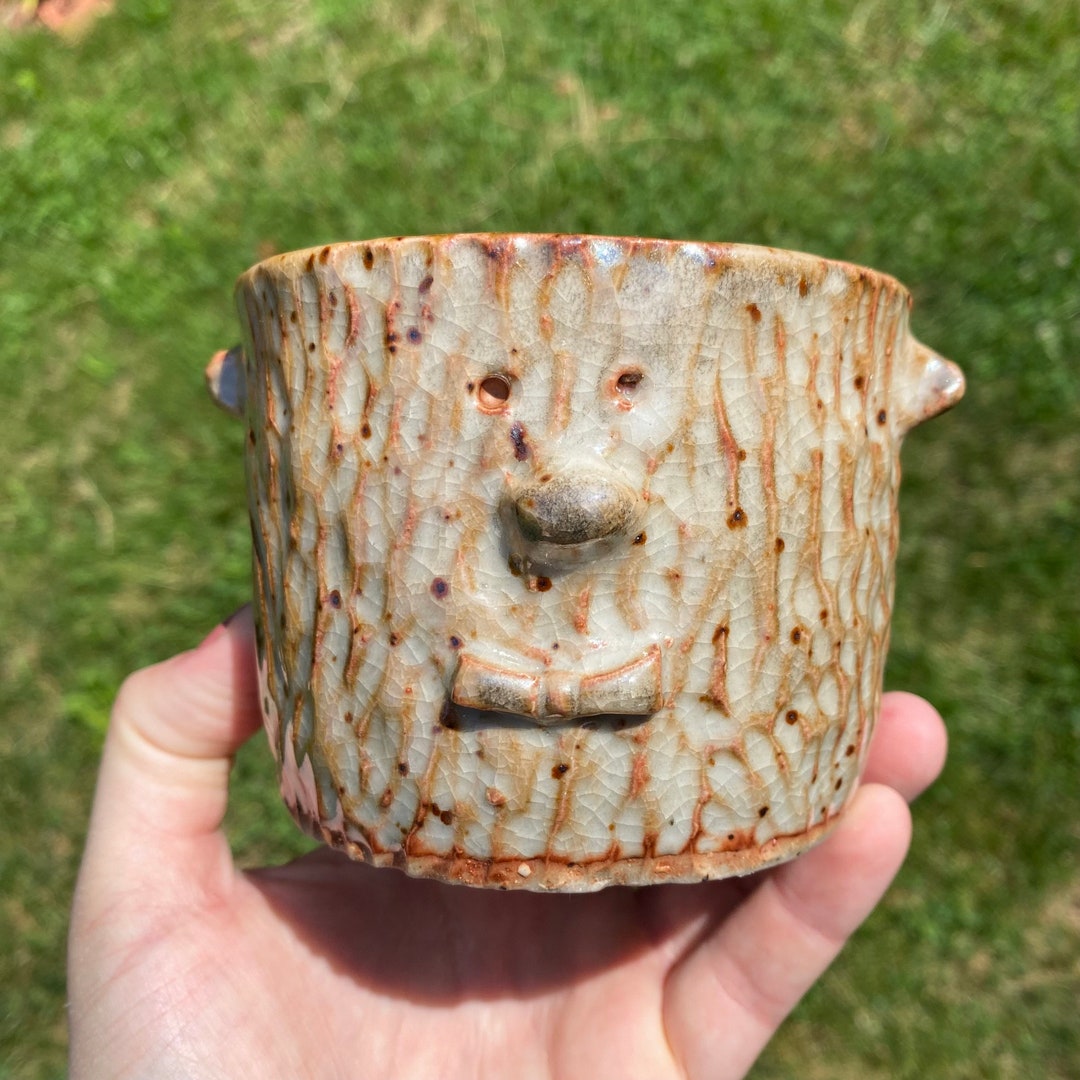 Set of 3 Bear Pots Bear Planters Animal Planters Animal Pots Ceramic ...