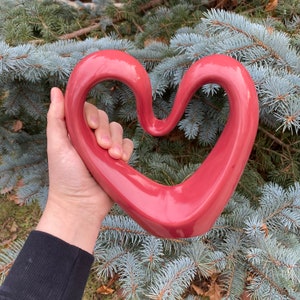 Ceramic Heart Decor Cute Valentines Day Decor Cute Ceramic Love Decor ...