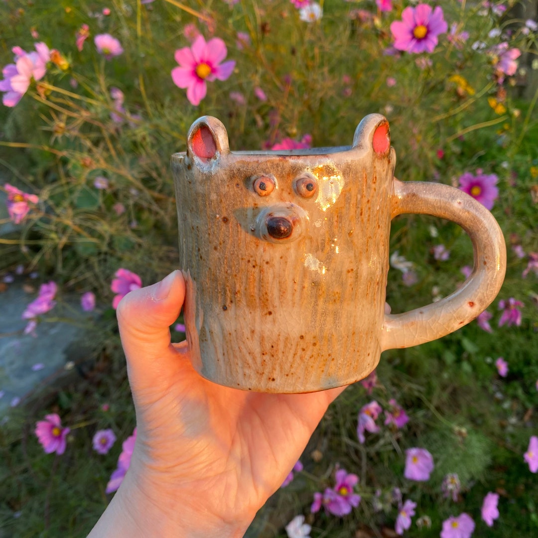 Bear Mug | Cute Bear Mug | Handmade Ceramic Mug Cute - Etsy