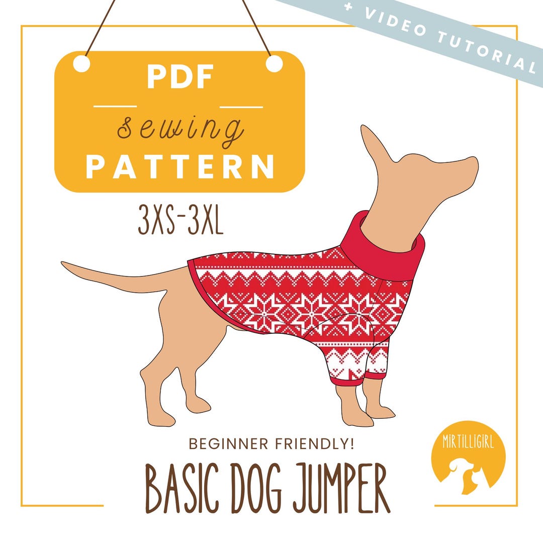 Patrón de jersey para perros / Cómo hacer un jersey para perros ...