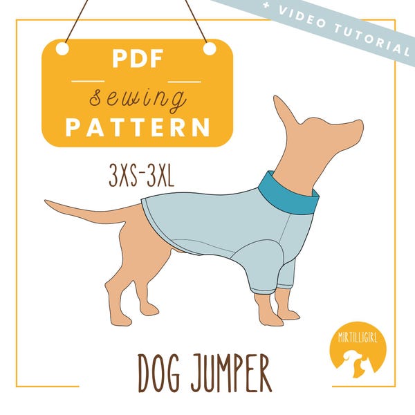 Dog Jumper Pattern - Etsy Australia