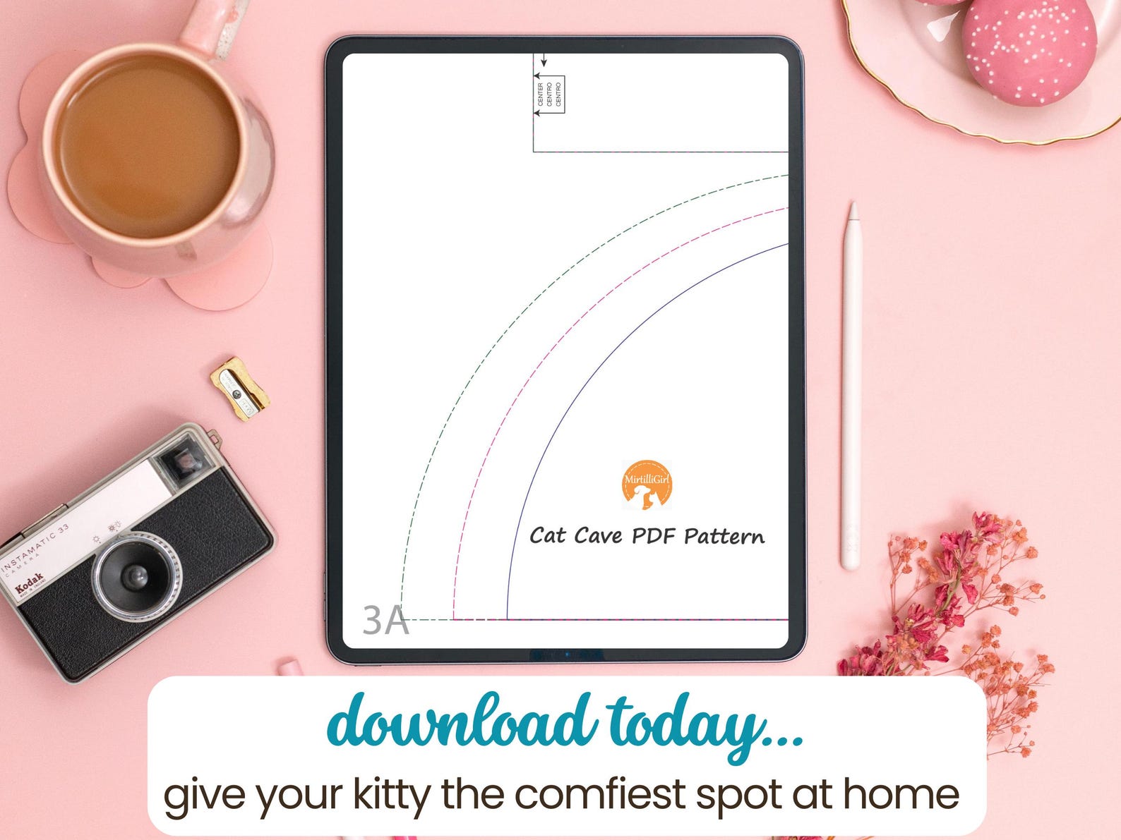 Cat Cave Sewing Pattern | Cozy Cat Bed DIY | Easy and Beginner Friendly ...