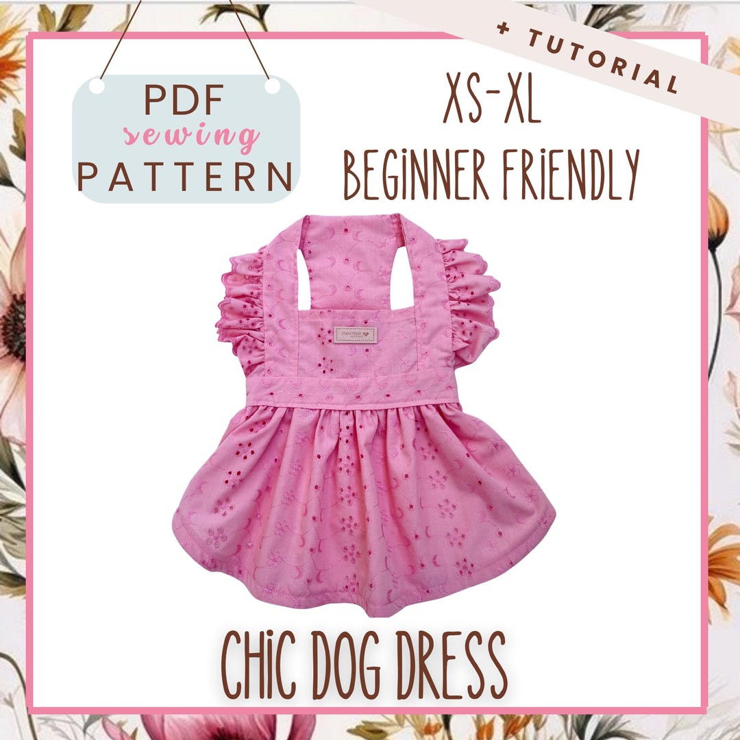 Dog Dress Sewing Pattern: Ruffled Skirt, (digital PDF Download) - Etsy