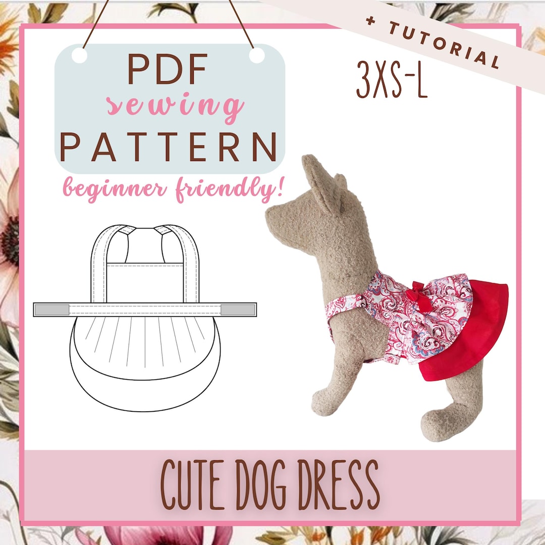 Dog Dress Sewing Pattern: Easy Ruffled Design (digital PDF Download - Etsy