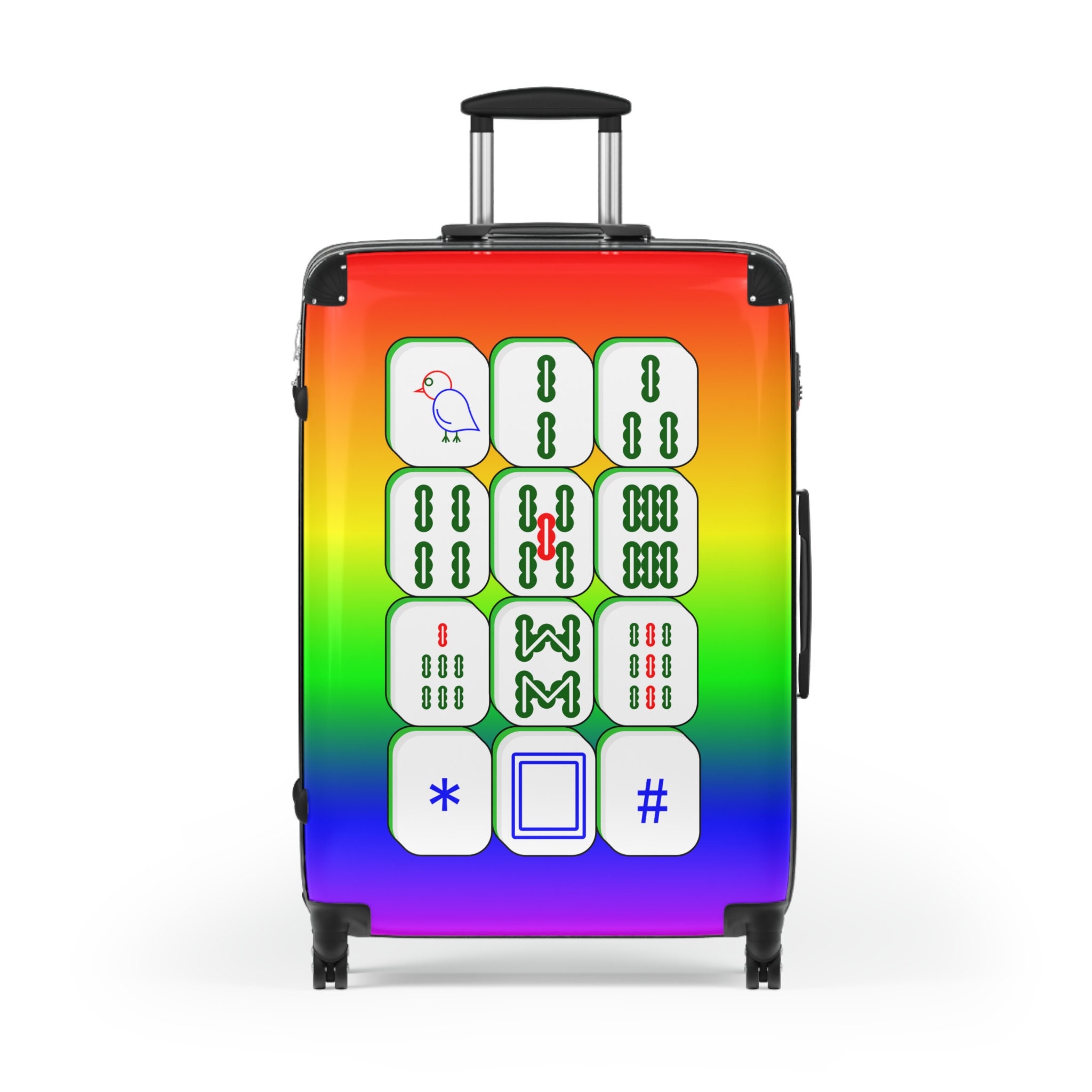 Rainbow Background Mahjong Bamboo Tiles Telephone Dialpad - Etsy