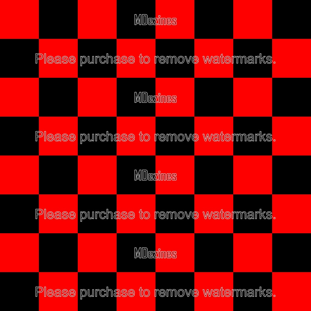 Red and Black Checker Seamless Pattern PNG Digital Download - Etsy
