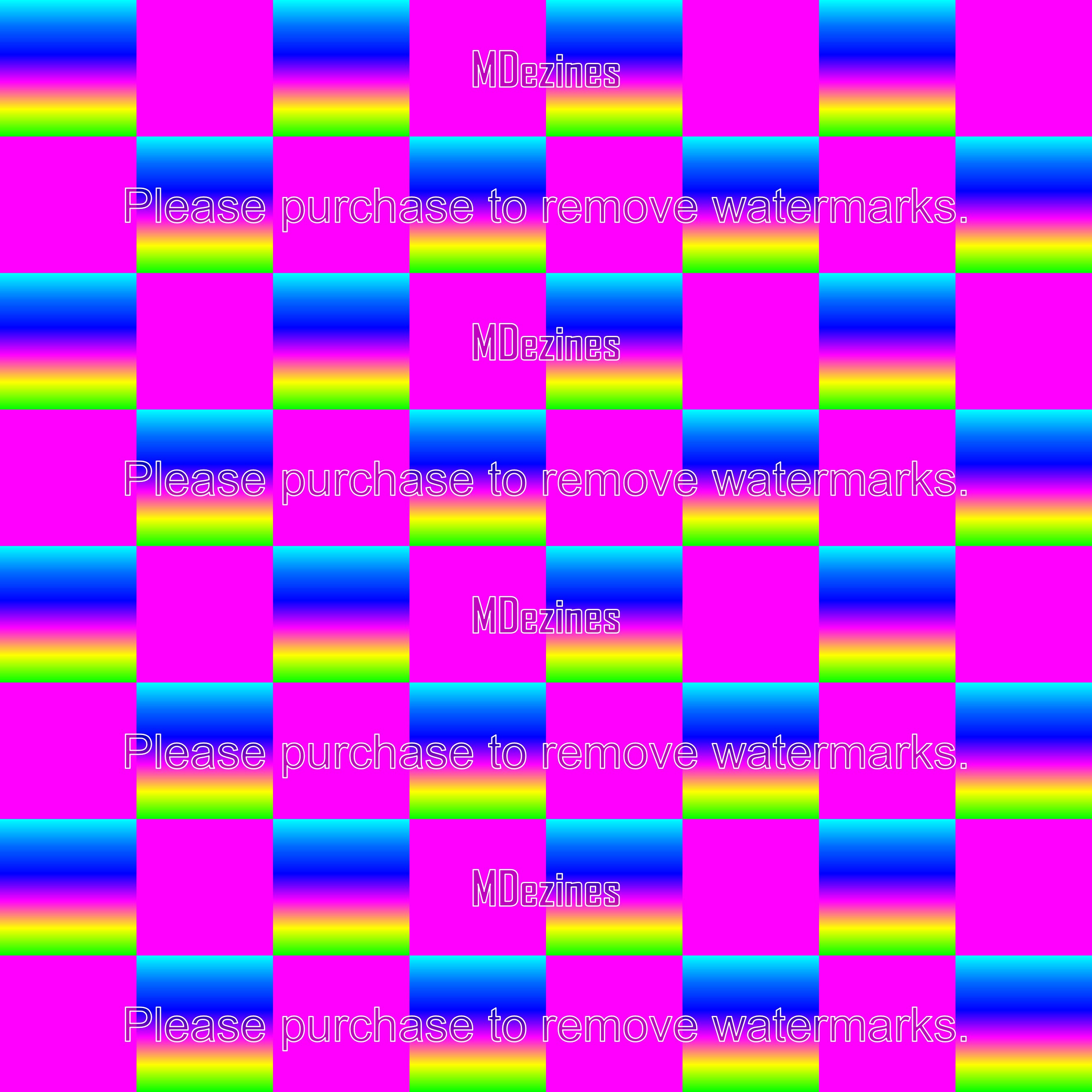 Inverted Rainbow and Magenta Checker Seamless Pattern PNG Digital ...