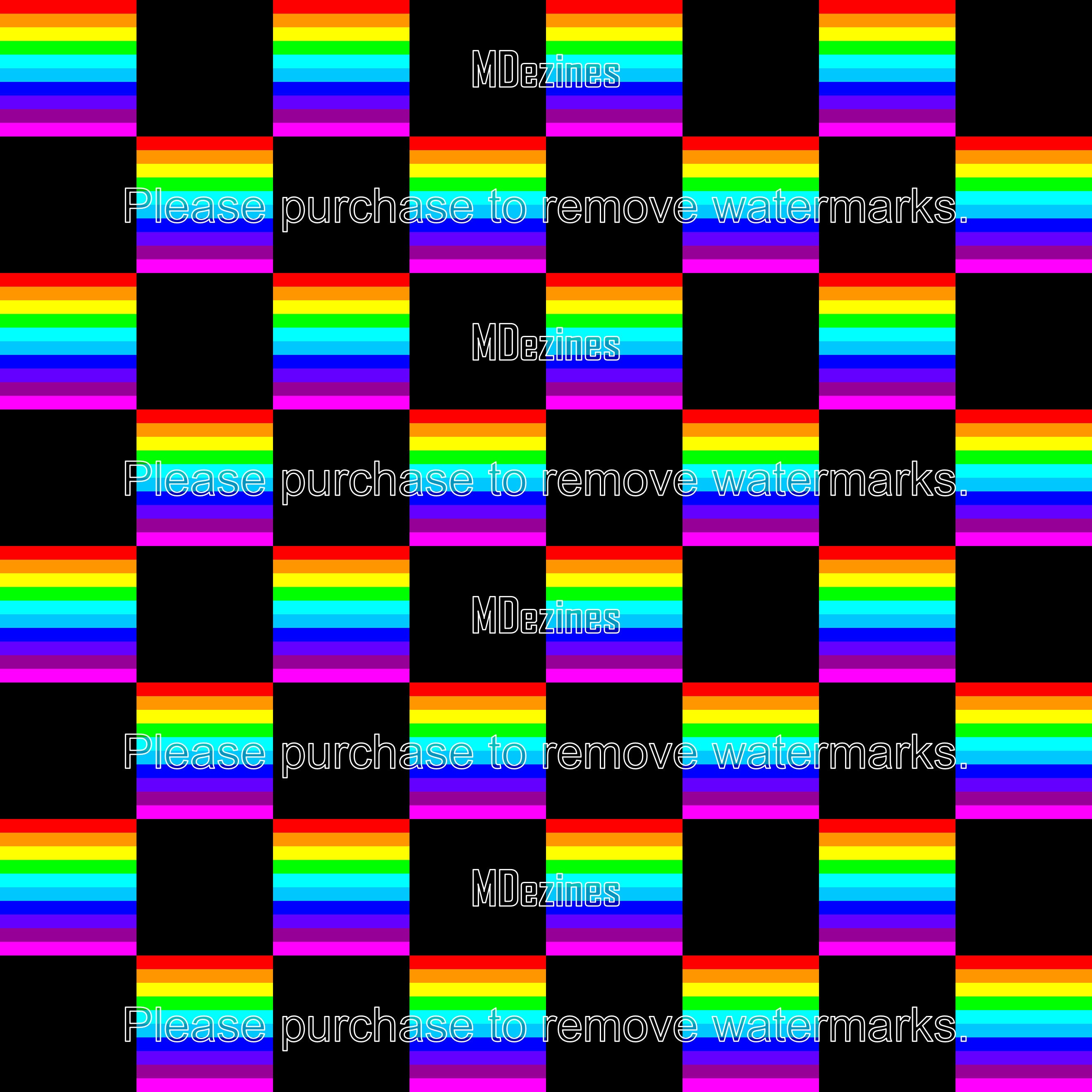 Rainbow Stripe and Black Checker Seamless Pattern PNG Digital Download ...