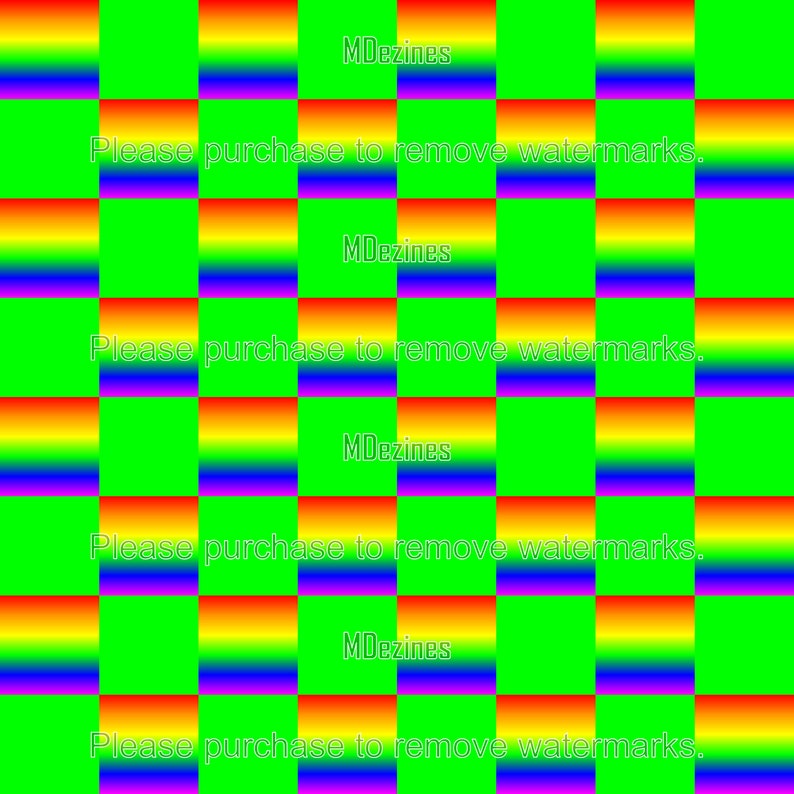 Rainbow and Green Checker Seamless Pattern PNG Digital Download - Etsy