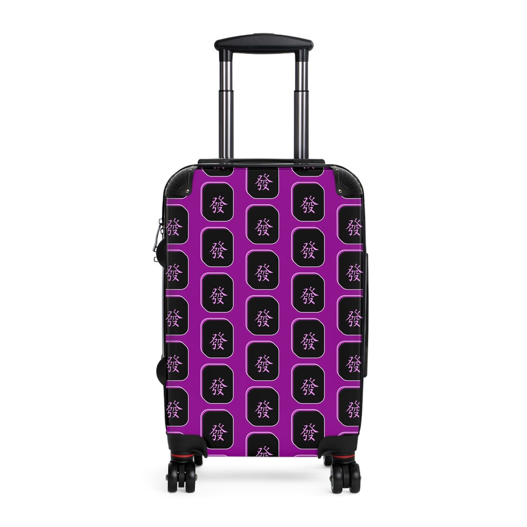Purple Background INVERTED COLOR Green Character Mahjong Tile - Etsy