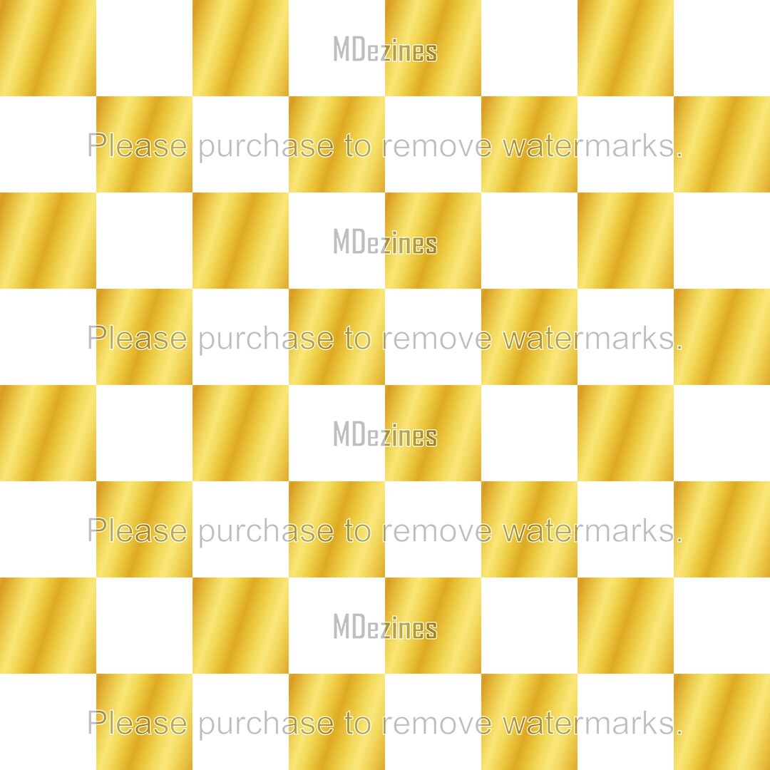 Gold and White Checker Seamless Pattern PNG Digital Download - Etsy