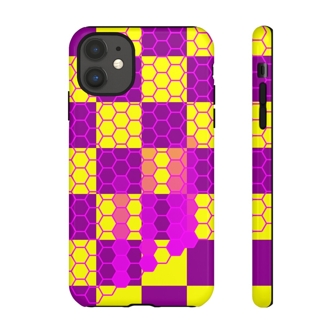 Version 2: Yellow and Purple Checker Background Magenta - Etsy