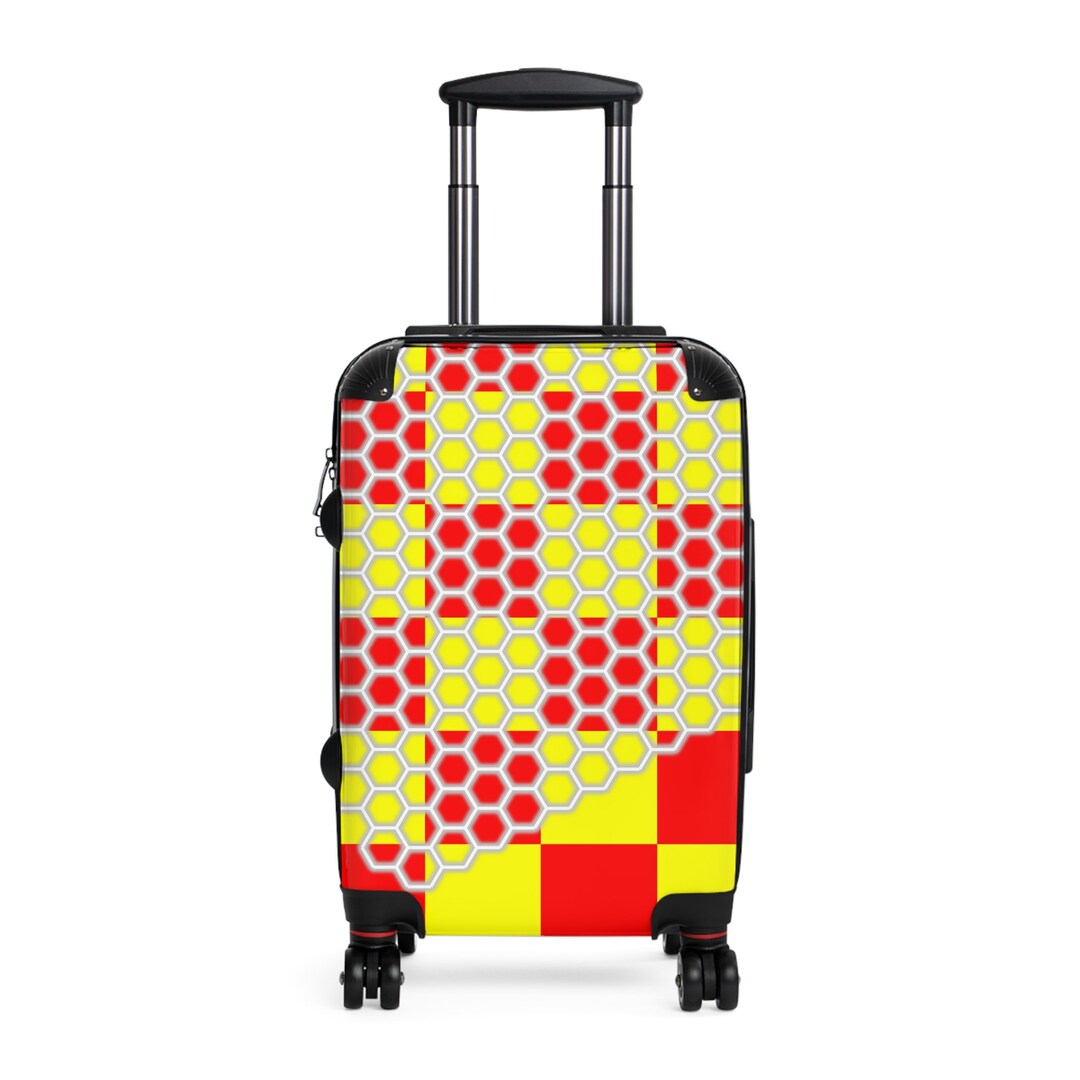 Yellow and Red Checker Background White GLOWING - Etsy