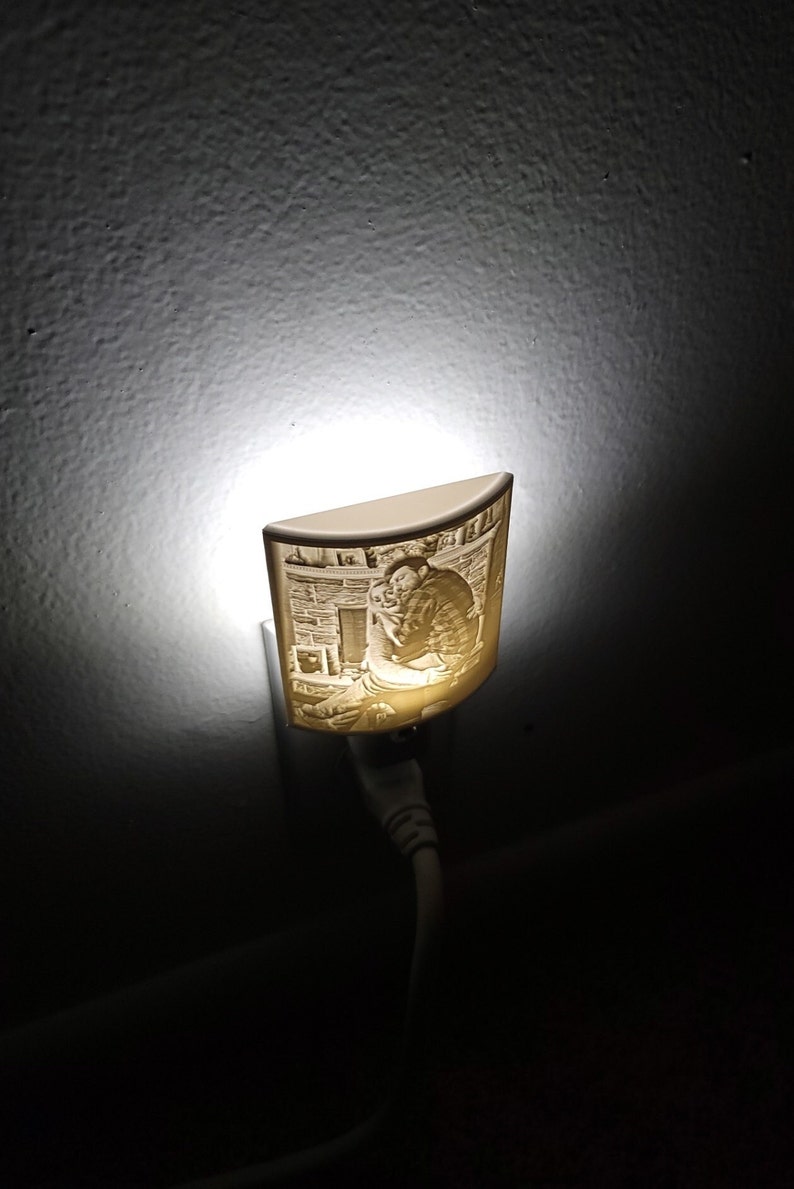 Personalized 3D Printed Lithophane Night Light | Etsy