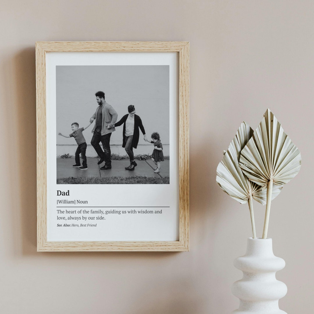 Dad Definition - Fathers Day Gift - Father Definition Poster - First ...