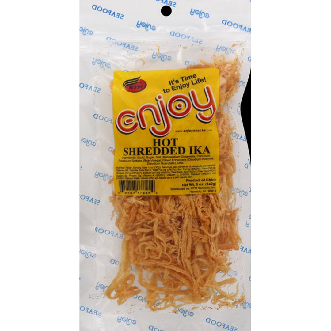 Best Hawaii Enjoy Ika, Shredded, Hot Hawaiian Gift Basket-local-island-dried Fish-spicy-unique ...