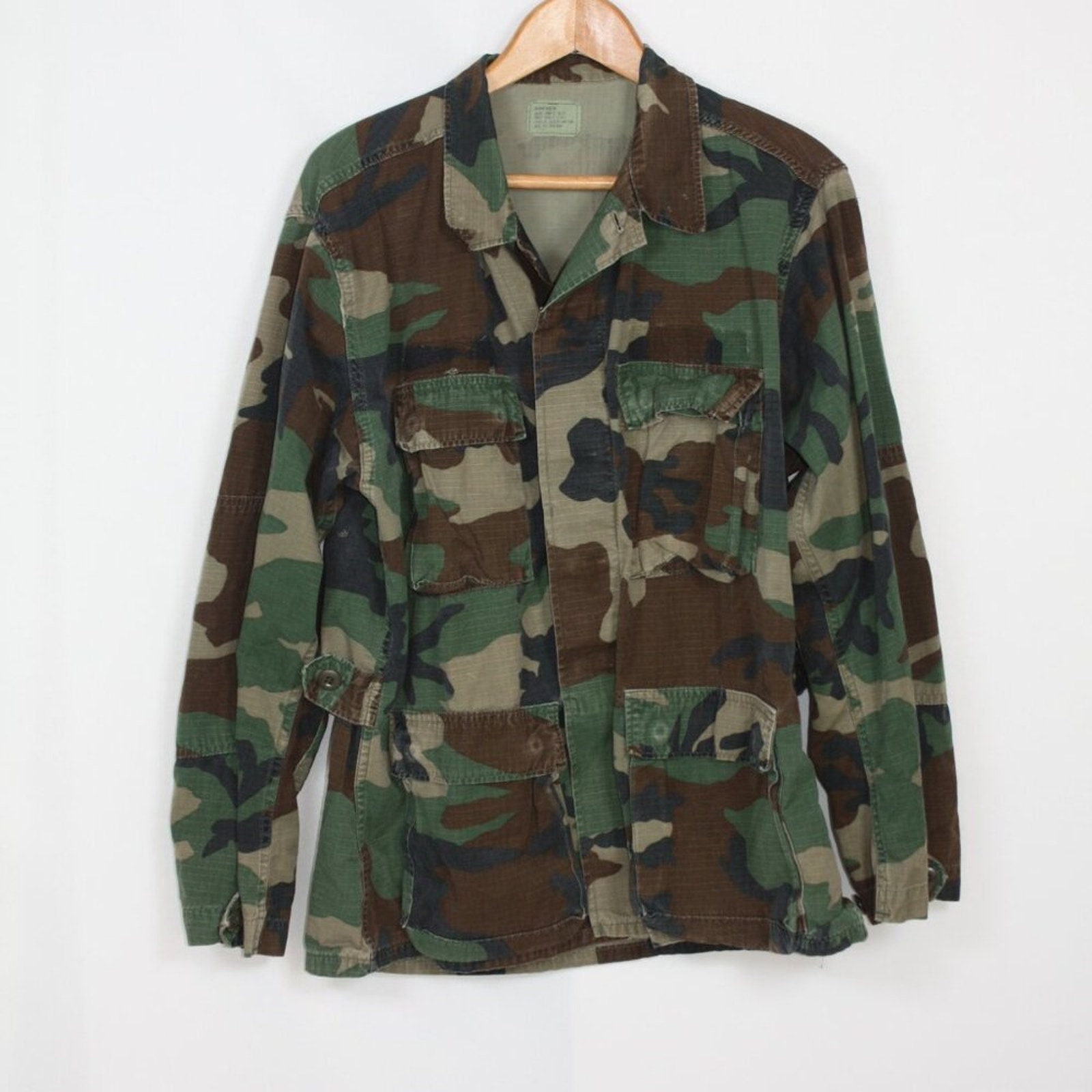 Vintage Army Camouflage Jacket Size Medium - Etsy