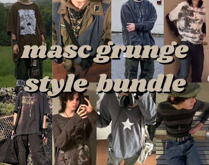 Masc Grunge Style Bundle - Etsy