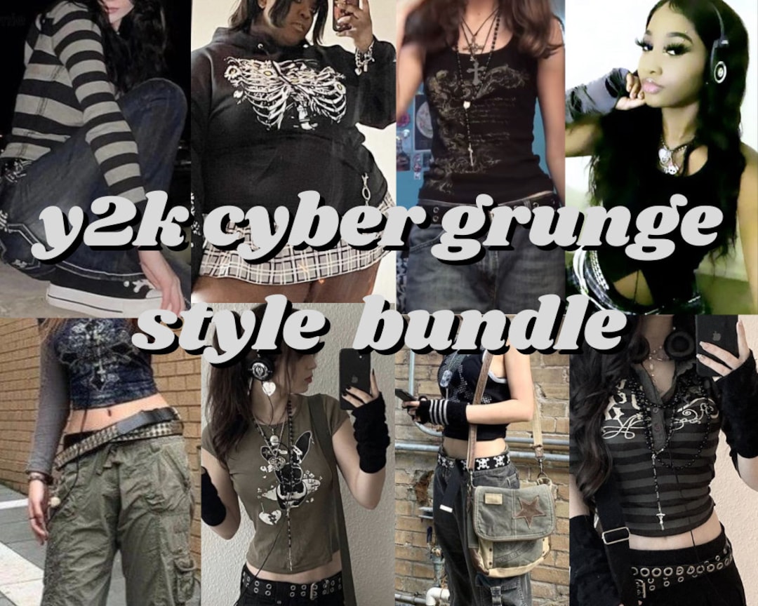 Y2k Cyber Grunge Style Bundle - Etsy