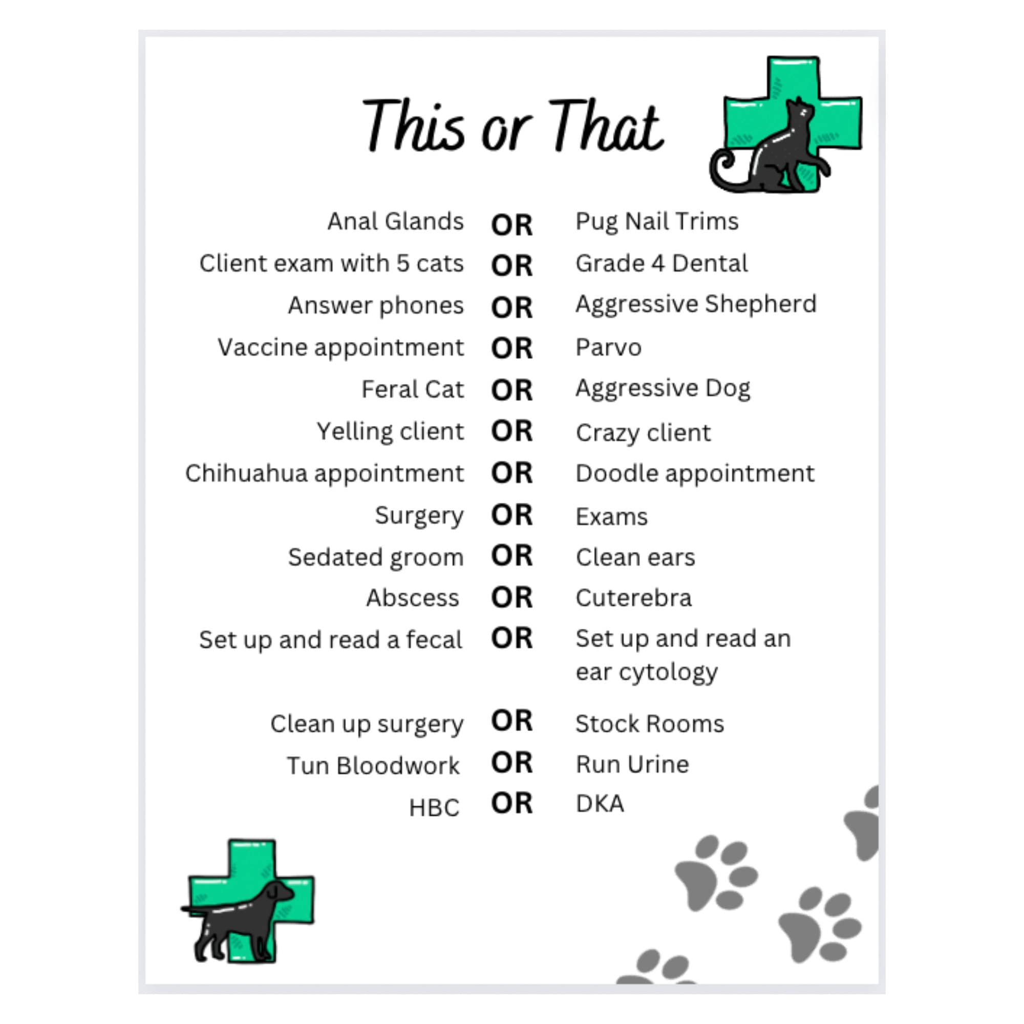 Name Tags For Veterinary Staff