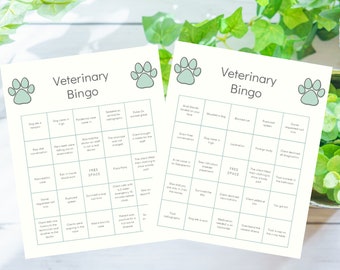 Vet Med Bingo - Etsy