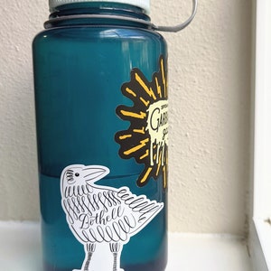 Bothell Crow Calligraphy Sticker | Calligraphic Illustration Sticker ...