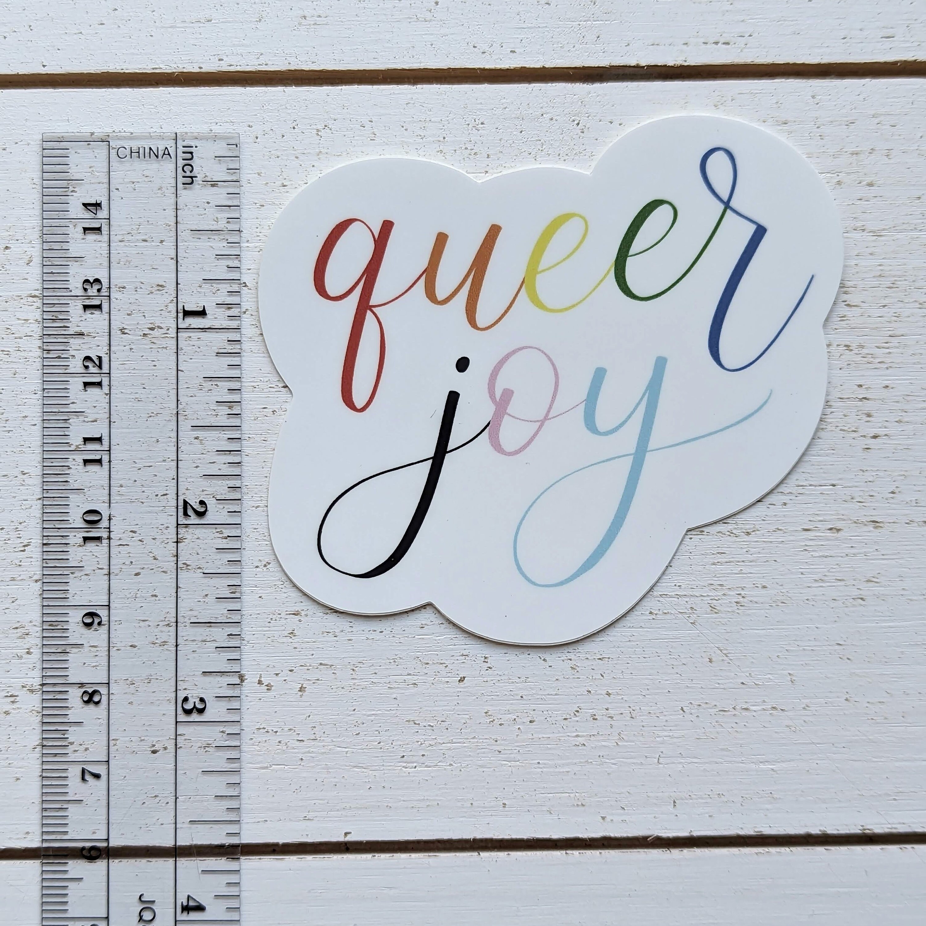 Queer Joy Sticker | Rainbow Pride Sticker | LGBTQIA+ Pride Sticker ...