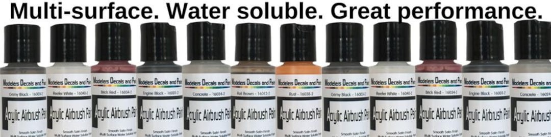 Right on Track Models Acrylic Airbrush Paint 1 Oz Assorted Colors - Etsy