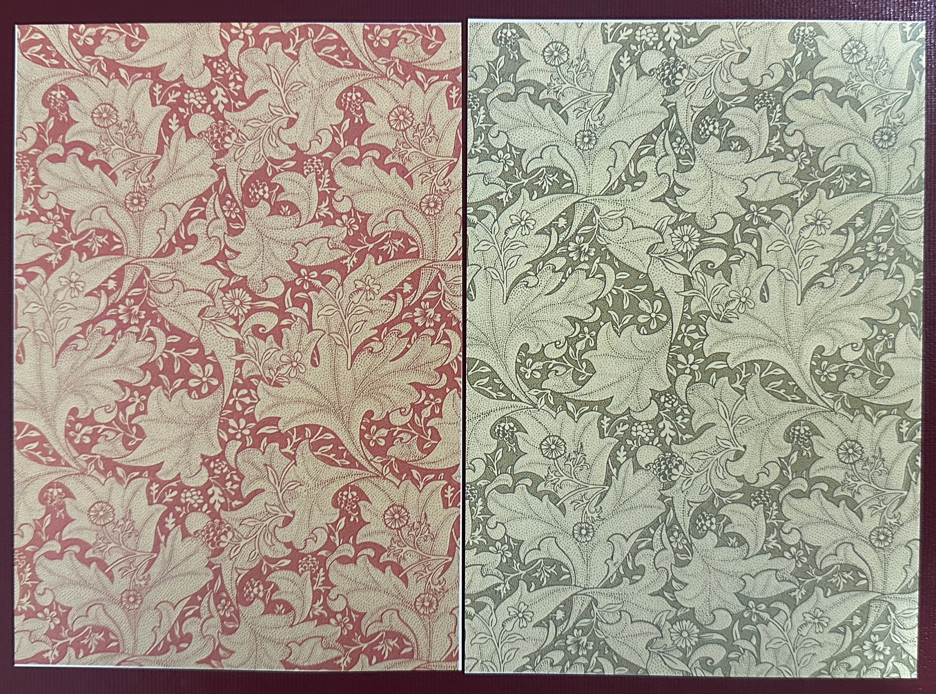 William Morris Vintage Wallpaper Pattern Design Cardstock Ideal for ...