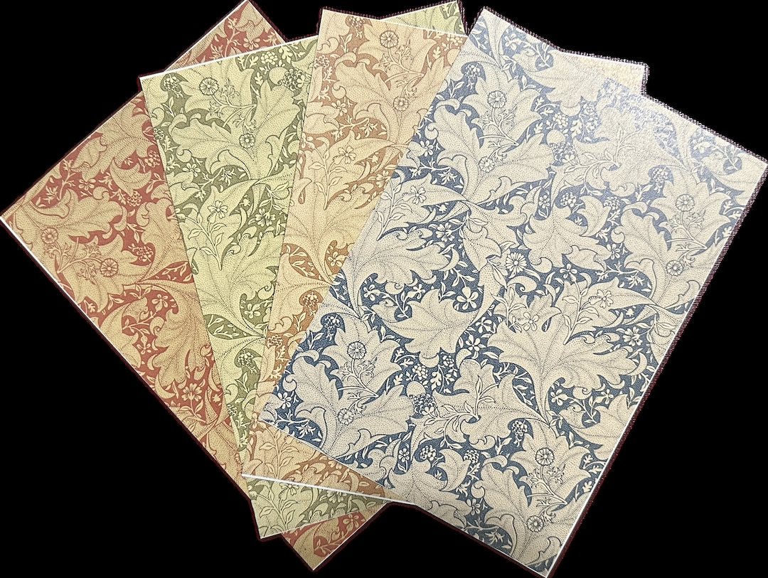 William Morris Vintage Wallpaper Pattern Design Cardstock Ideal for ...