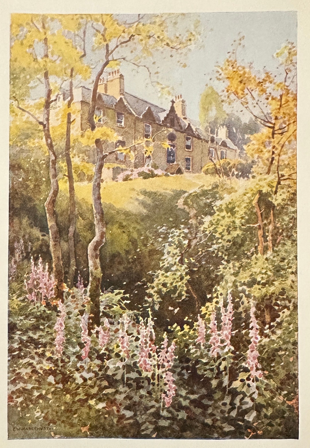 Scotland Ashestiel, Walter Scott House, Scottish Borders Vintage Small ...