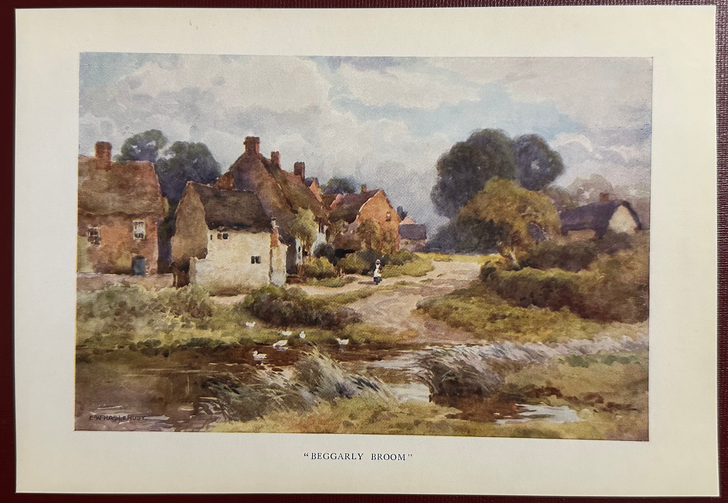 Stratford Upon Avon Original Vintage Print of Broom by E W Haslehust ...