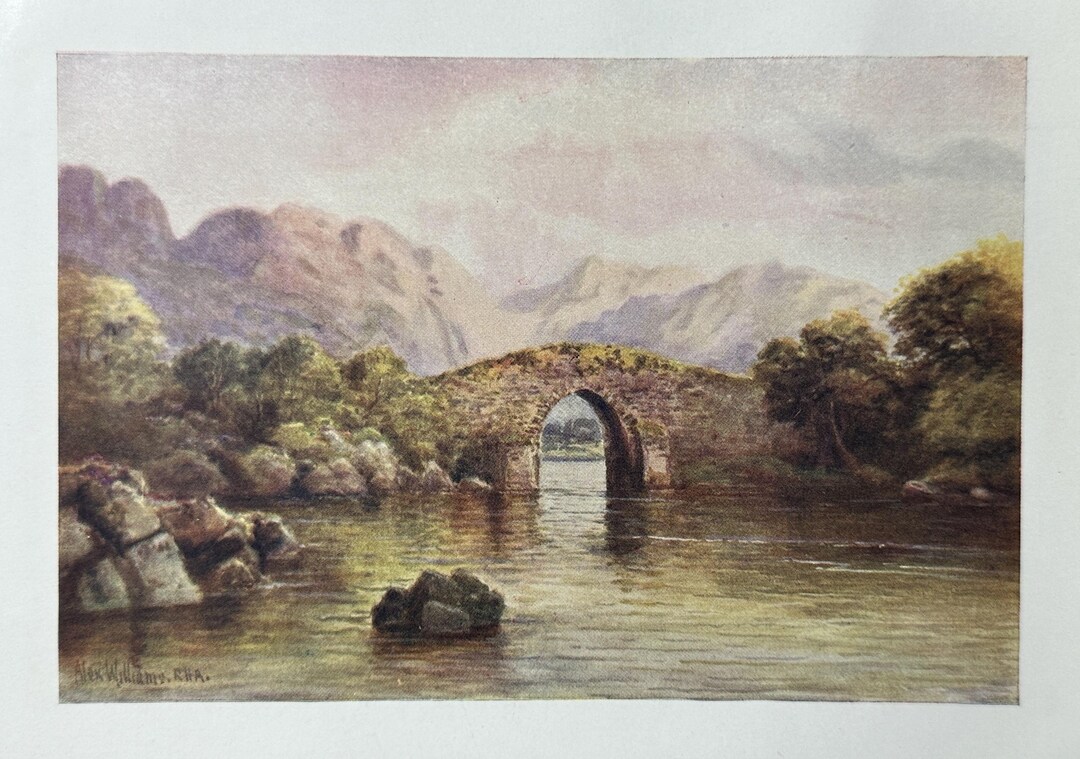 Munster Ireland Brickeen Bridge Killarney Vintage Small Print ...