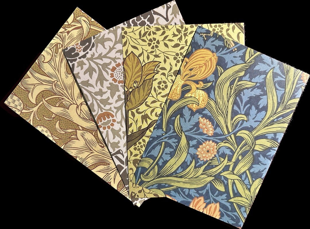 William Morris Vintage Wallpaper Pattern Design Cardstock Ideal for ...