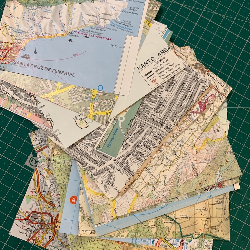 Decoupage World Map - Etsy