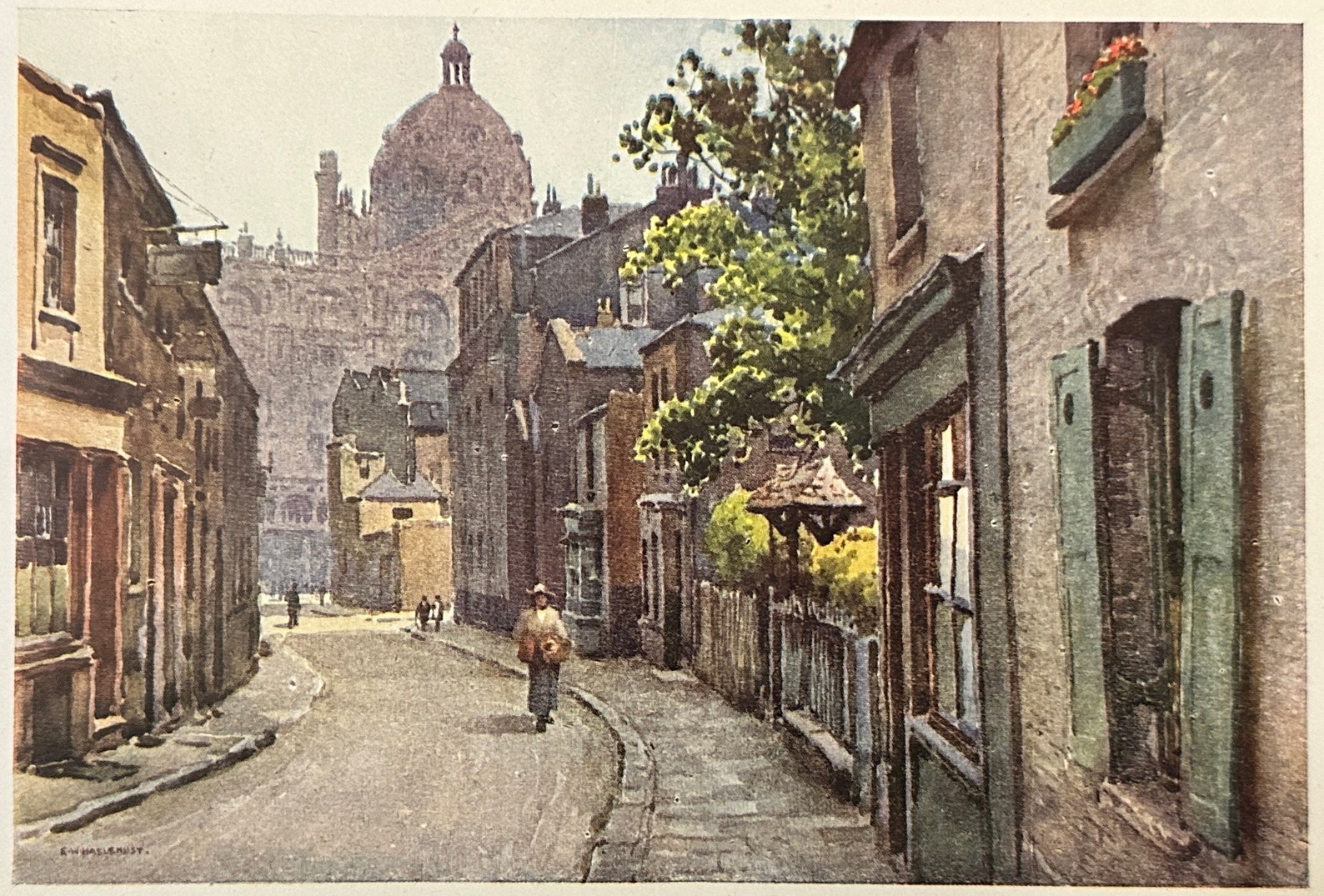 London Original Vintage Print of Lancelot Place, Knightsbridge by E W ...