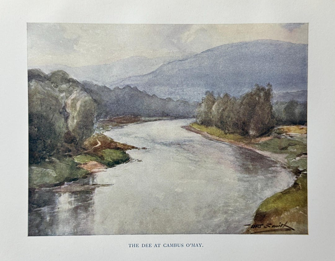Deeside River Dee at Cambus O'may Aberdeenshire Scotland Vintage Small ...