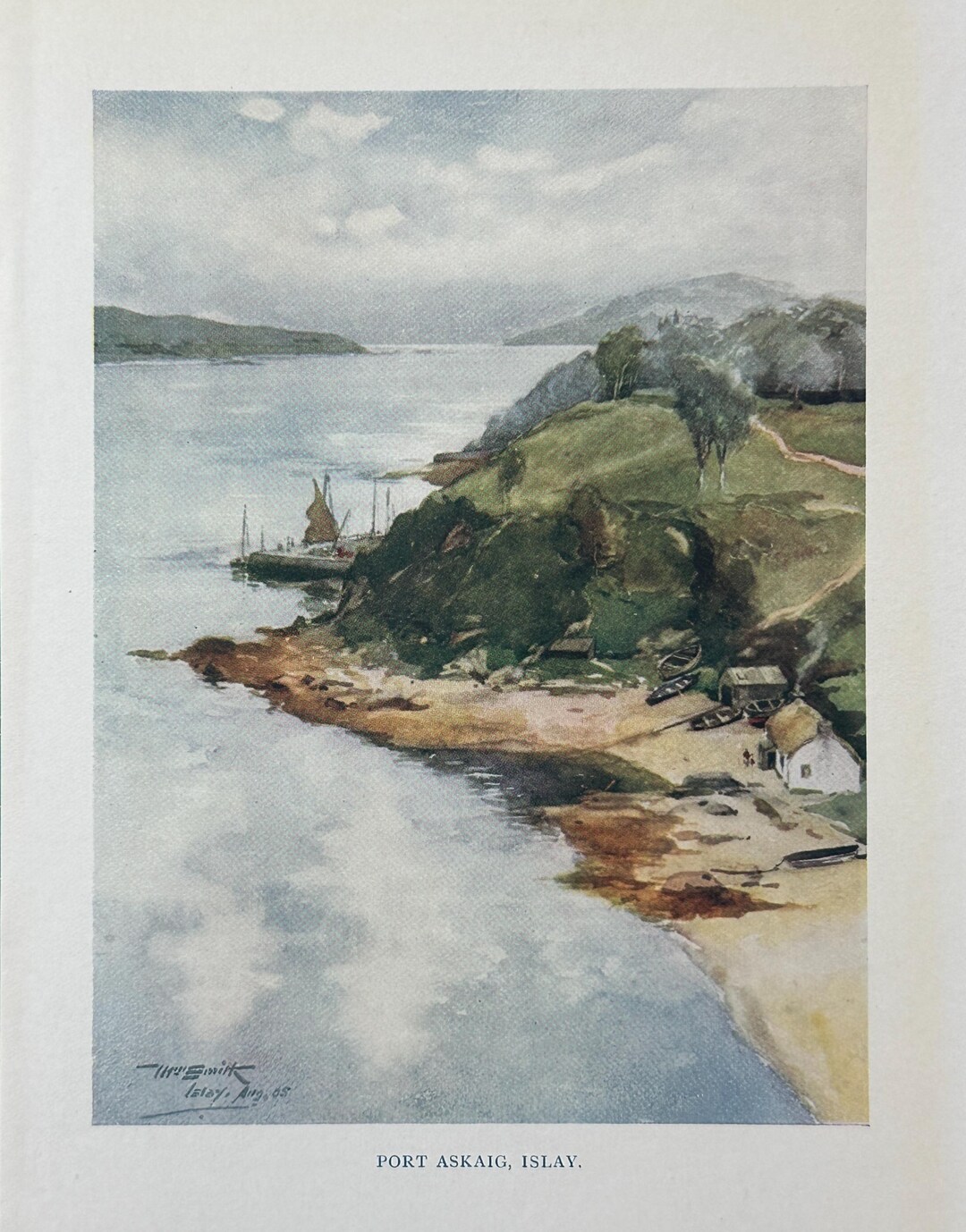 Scotland Highlands & Islands Port Askaig Islay Vintage Small Print ...