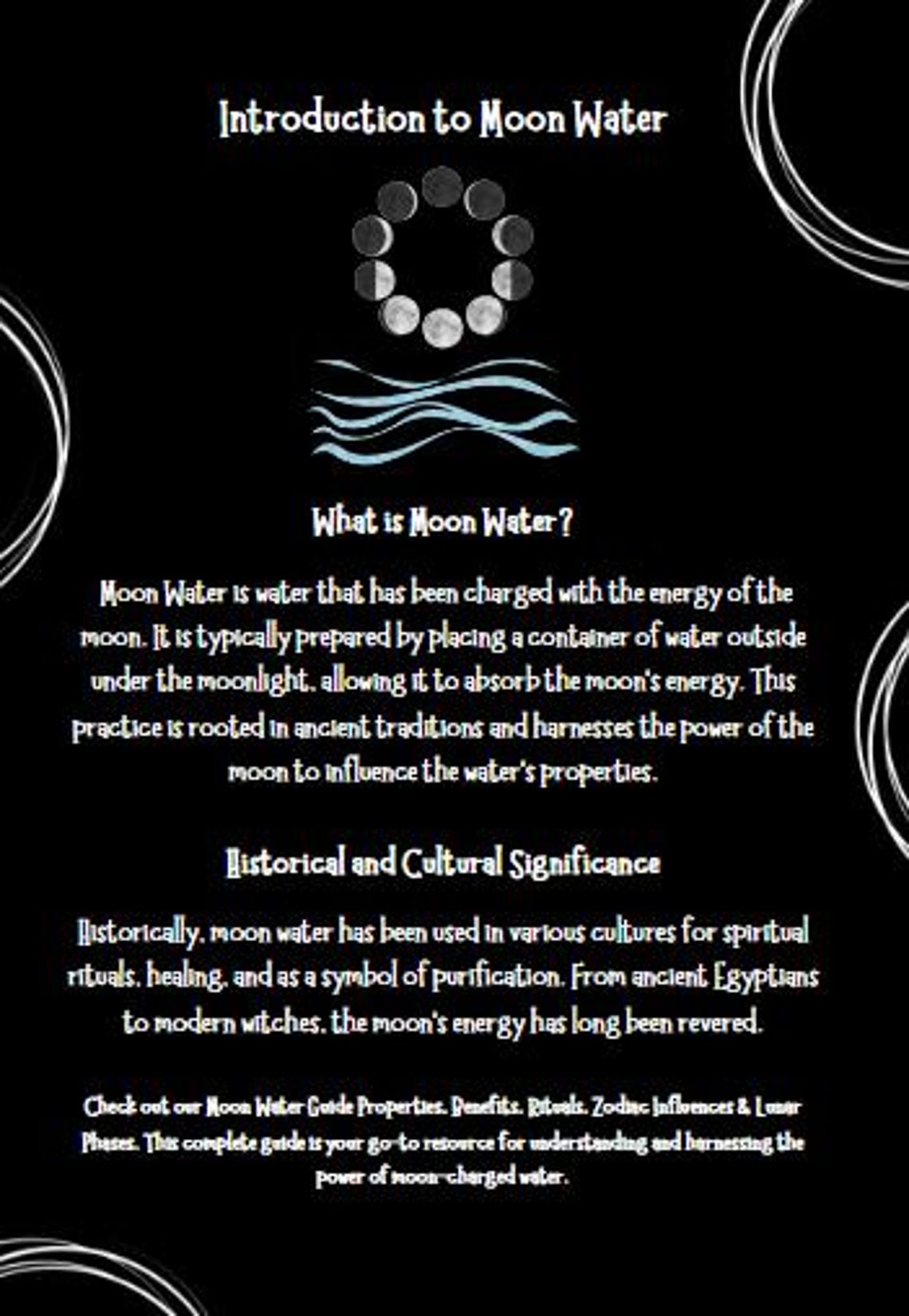 Moon Water Recipe Book: 25 Magical Moon Rituals & Spiritual Self-care ...