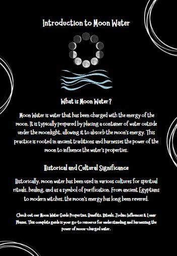Moon Water Recipe Book: 25 Magical Moon Rituals & Spiritual Self-care ...