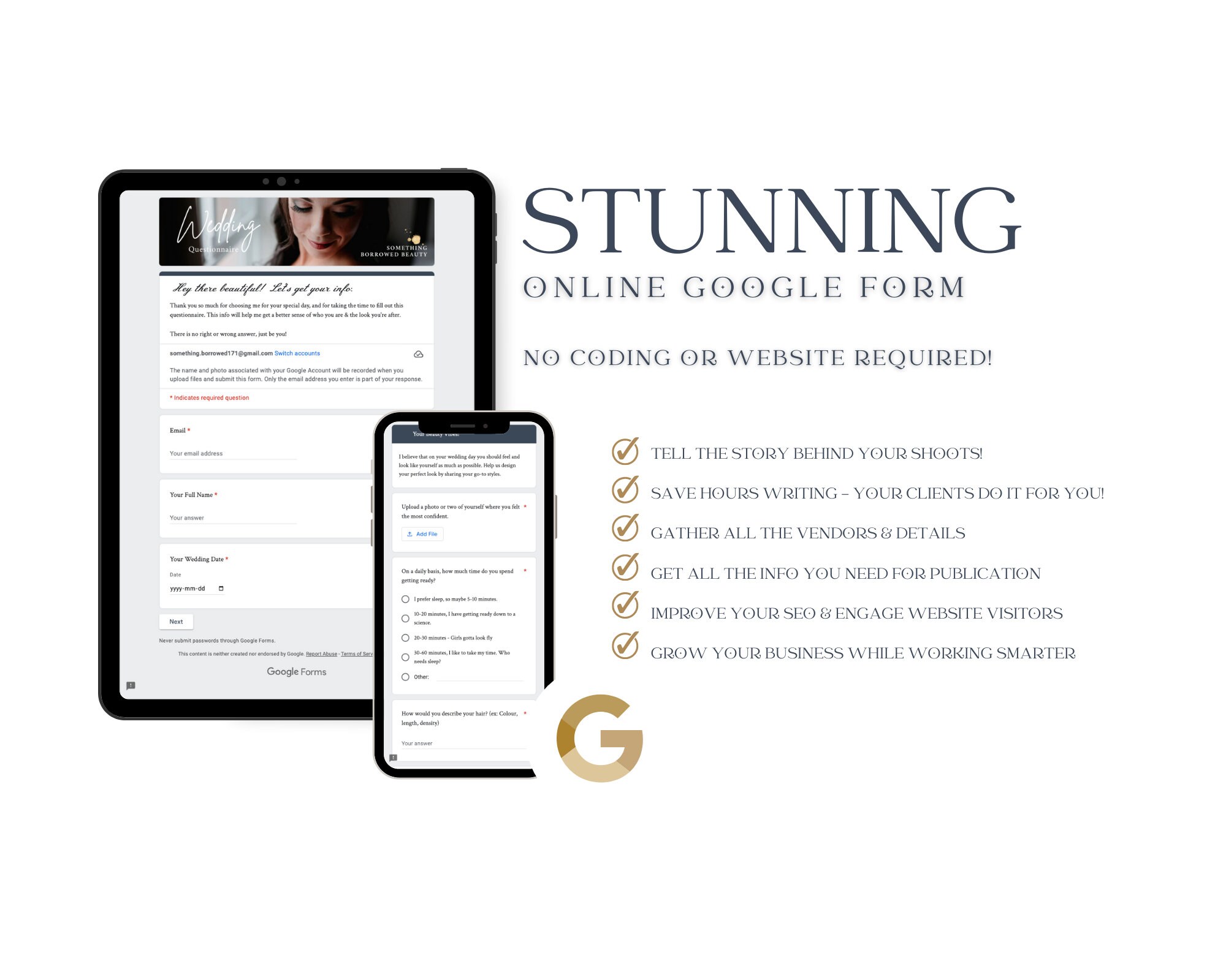 Wedding Hair Stylist & Makeup Artist Questionnaire Template, Beauty ...