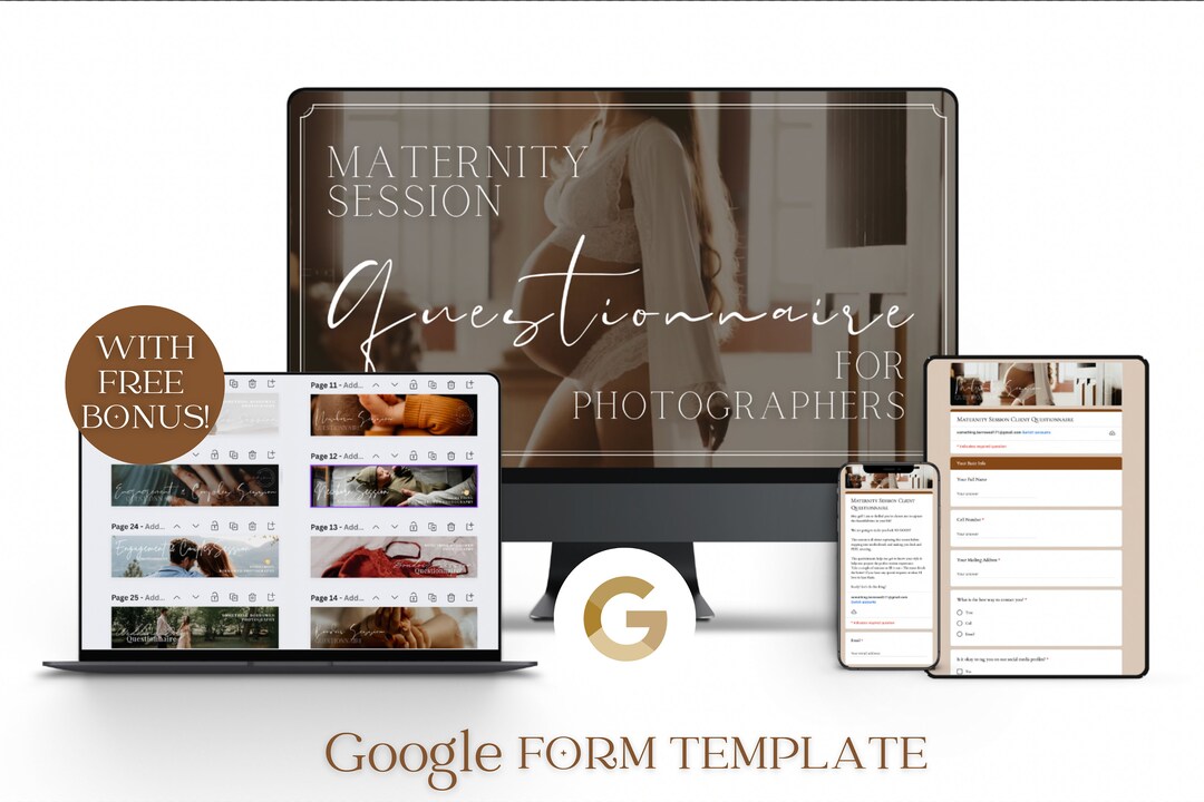 Maternity Photoshoot Questionnaire Online Form - Etsy