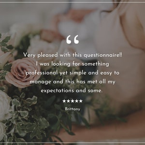 Beauty Client Questionnaire Template, Wedding Hair Stylist & Makeup ...