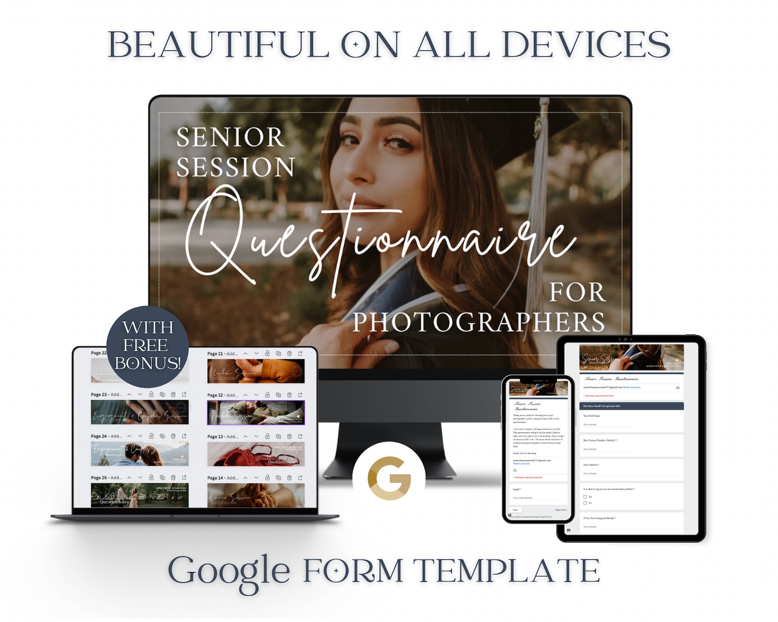 High School Senior Photoshoot Questionnaire - Online Form Questionnaire ...