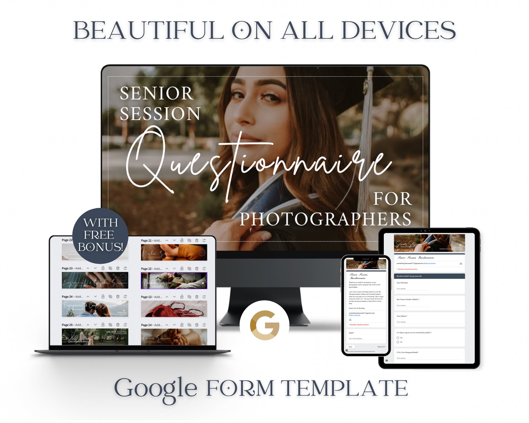 High School Senior Photoshoot Questionnaire - Online Form Questionnaire ...