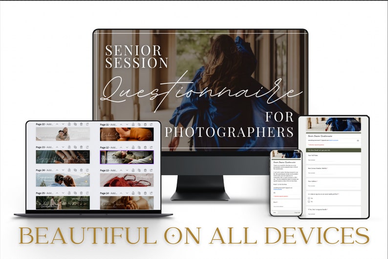 High School Senior Photoshoot Questionnaire Online Form - Etsy